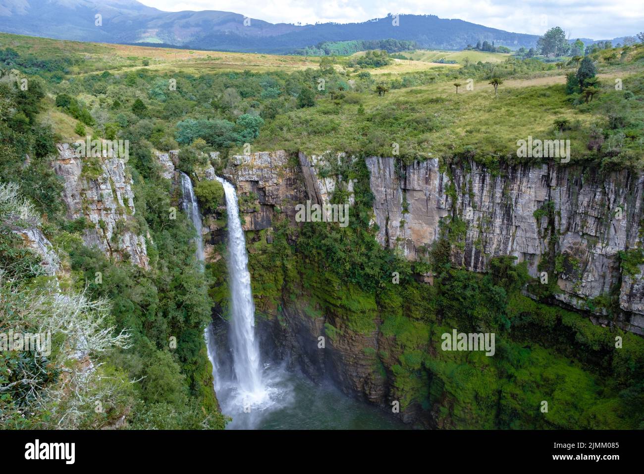 Panorama route Soute Africa, Picturesque green Berlin water fall in ...
