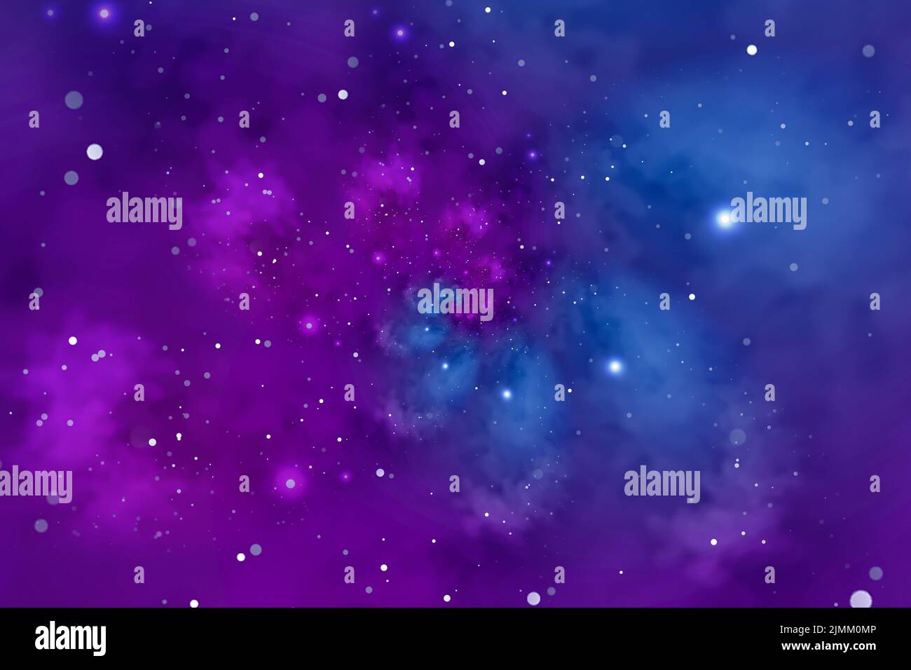 Starry blue sky. Abstract background with nebula, cosmo, and galaxy ...