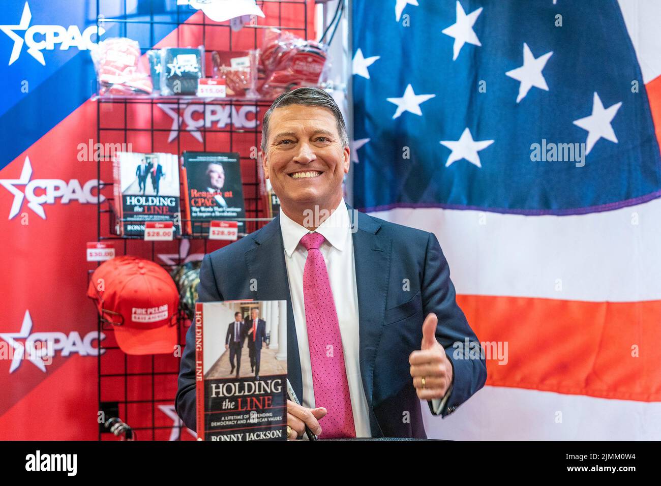 Dallas, Texas, USA. 6th Aug, 2022. Congressman Ronny Jackson signs his ...
