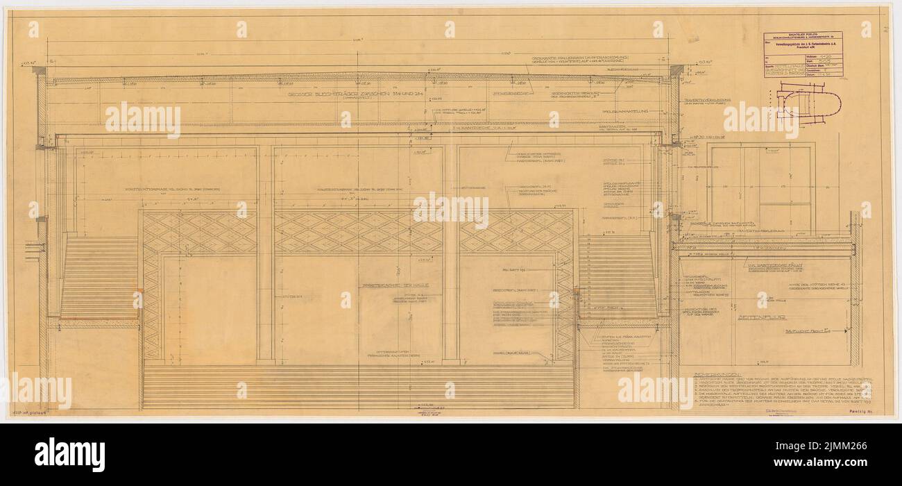 Poelzig Hans (1869-1936), I.G.-colors in Frankfurt/Main. Administrative ...