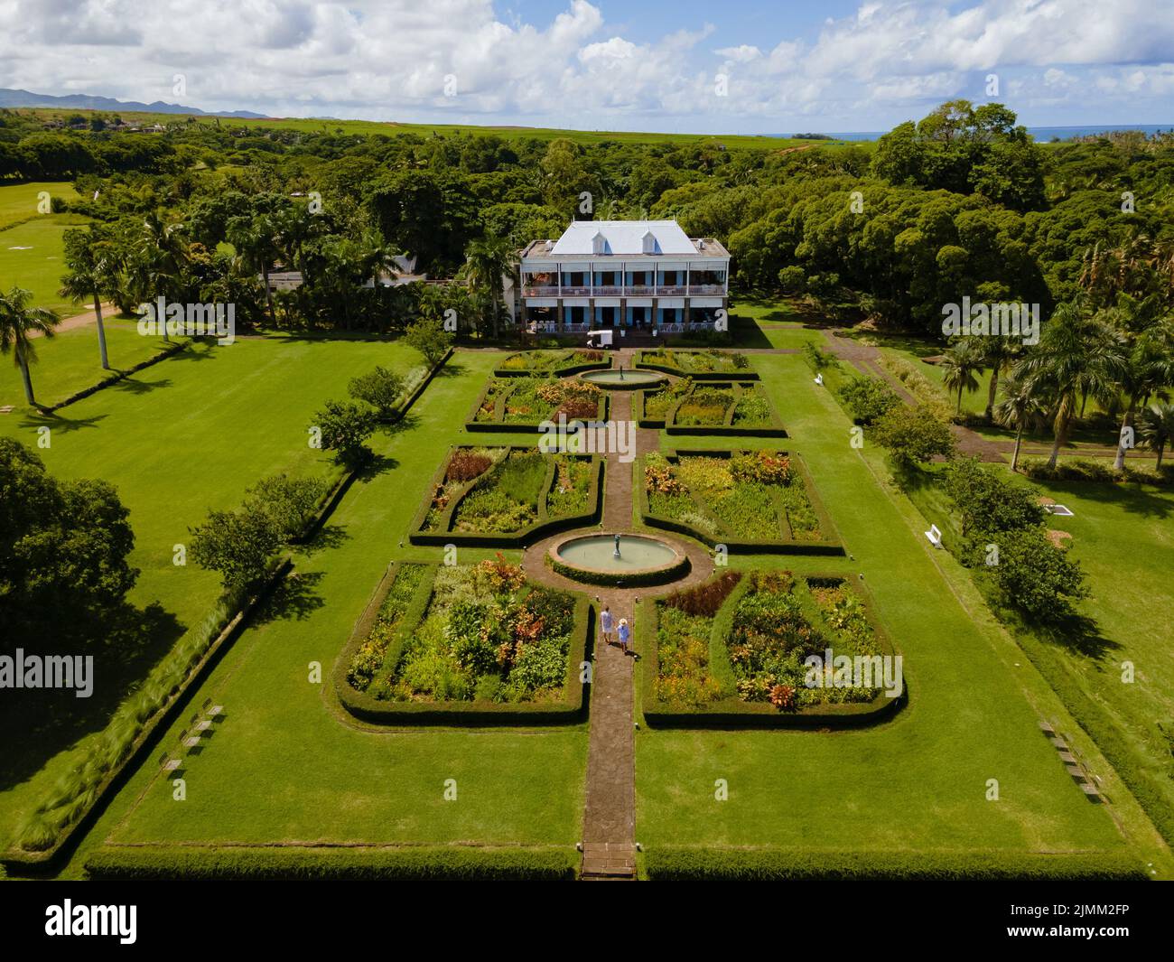 Le Chateau de Bel Ombre Mauritius, old castle in tropical garden in ...