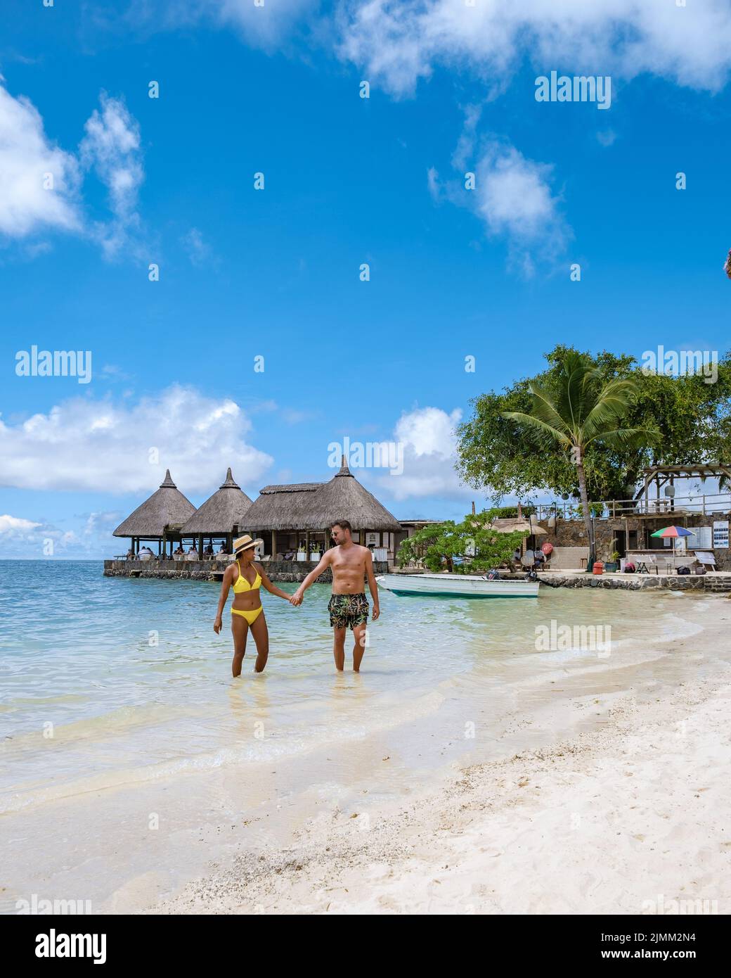 Mauritius island resort woman hi-res stock photography and images - Alamy