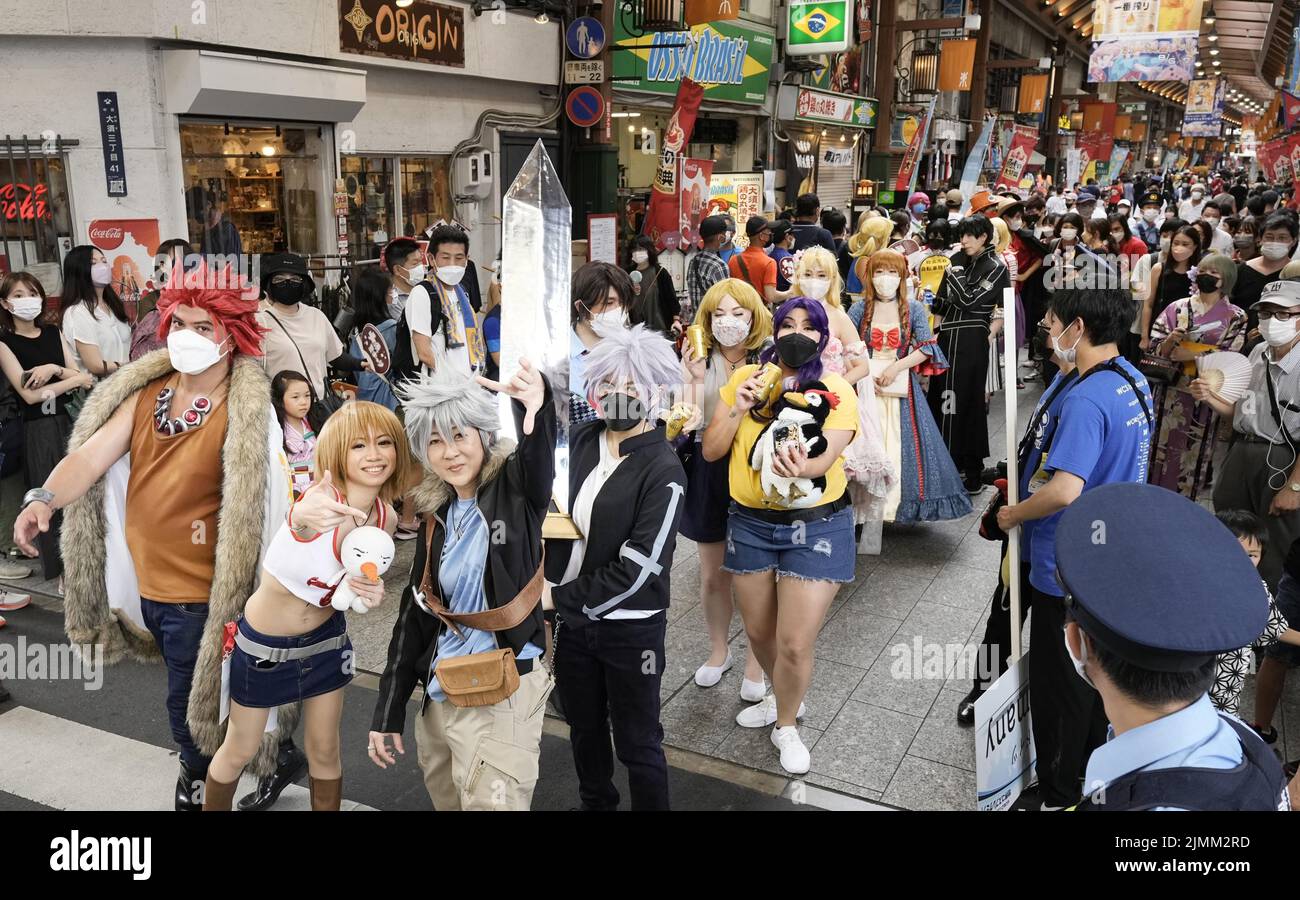 Nagoya, Japan. 7th Aug 2022. Cosplayers from various countries parade ...