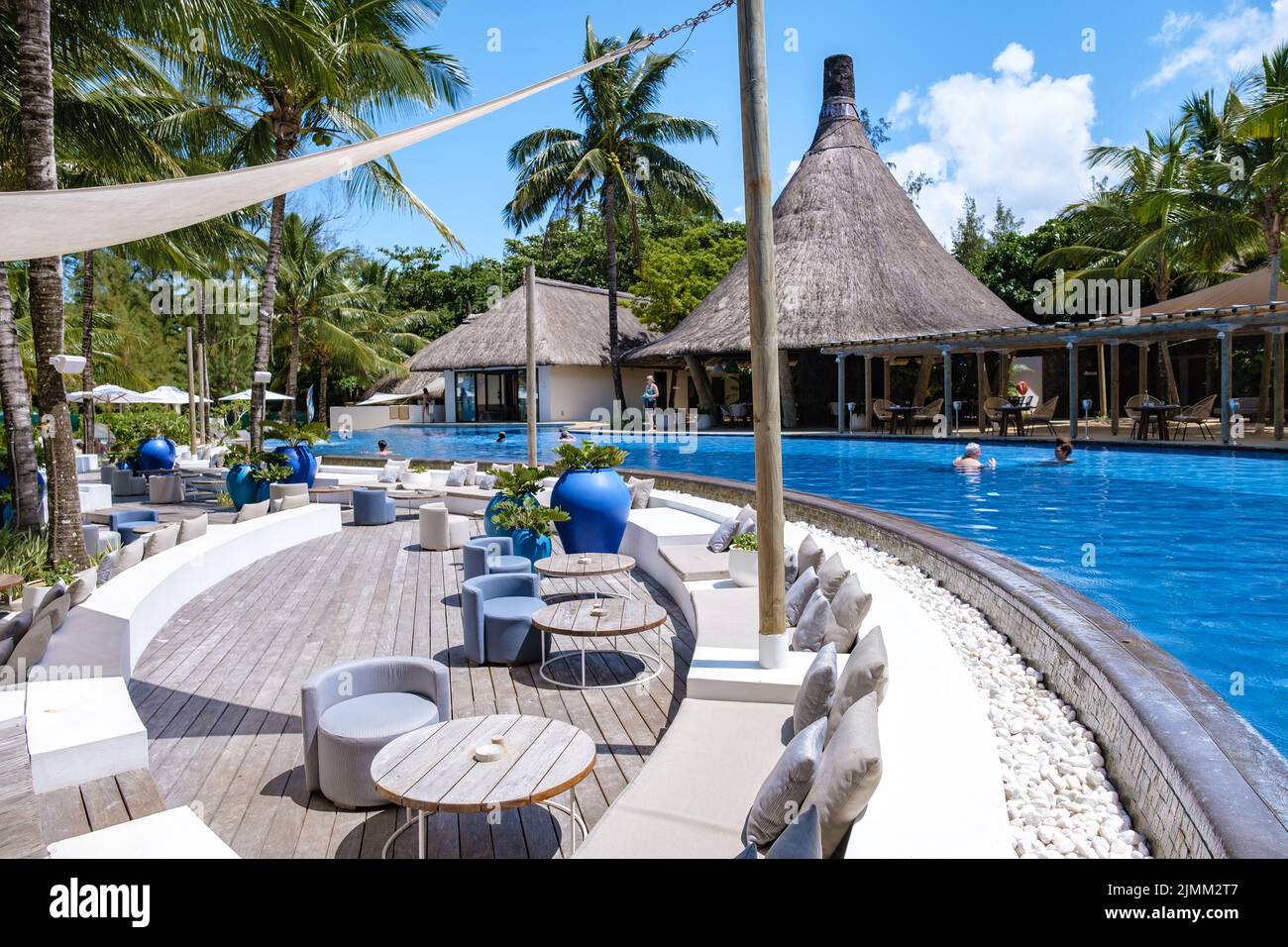 Swimming pool hotel mauritius hi-res stock photography and images - Alamy