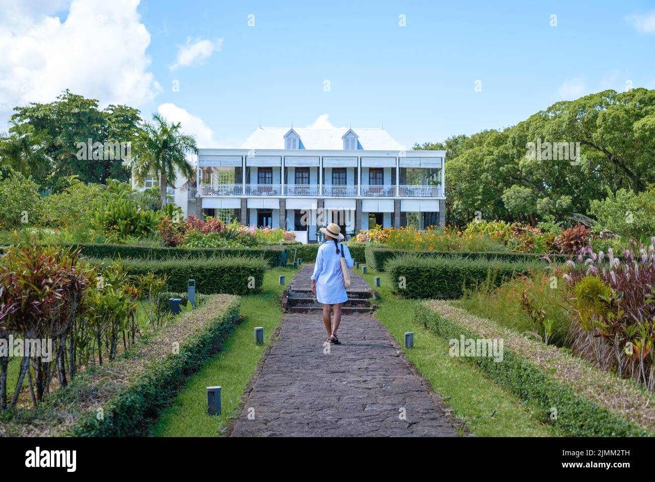 Le Chateau de Bel Ombre Mauritius, old castle in tropical garden in ...