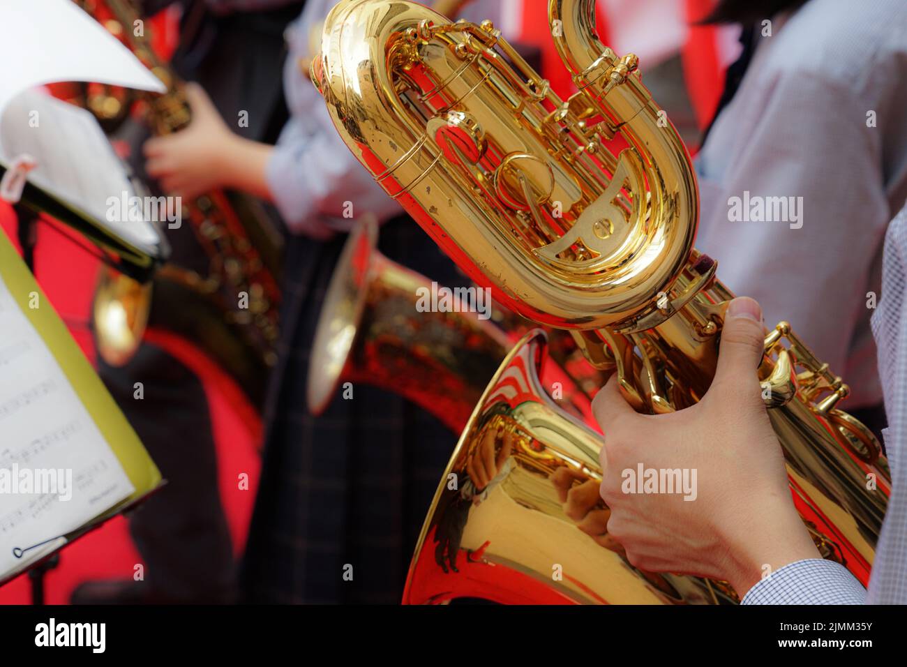 Saxophone students hi-res stock photography and images - Alamy