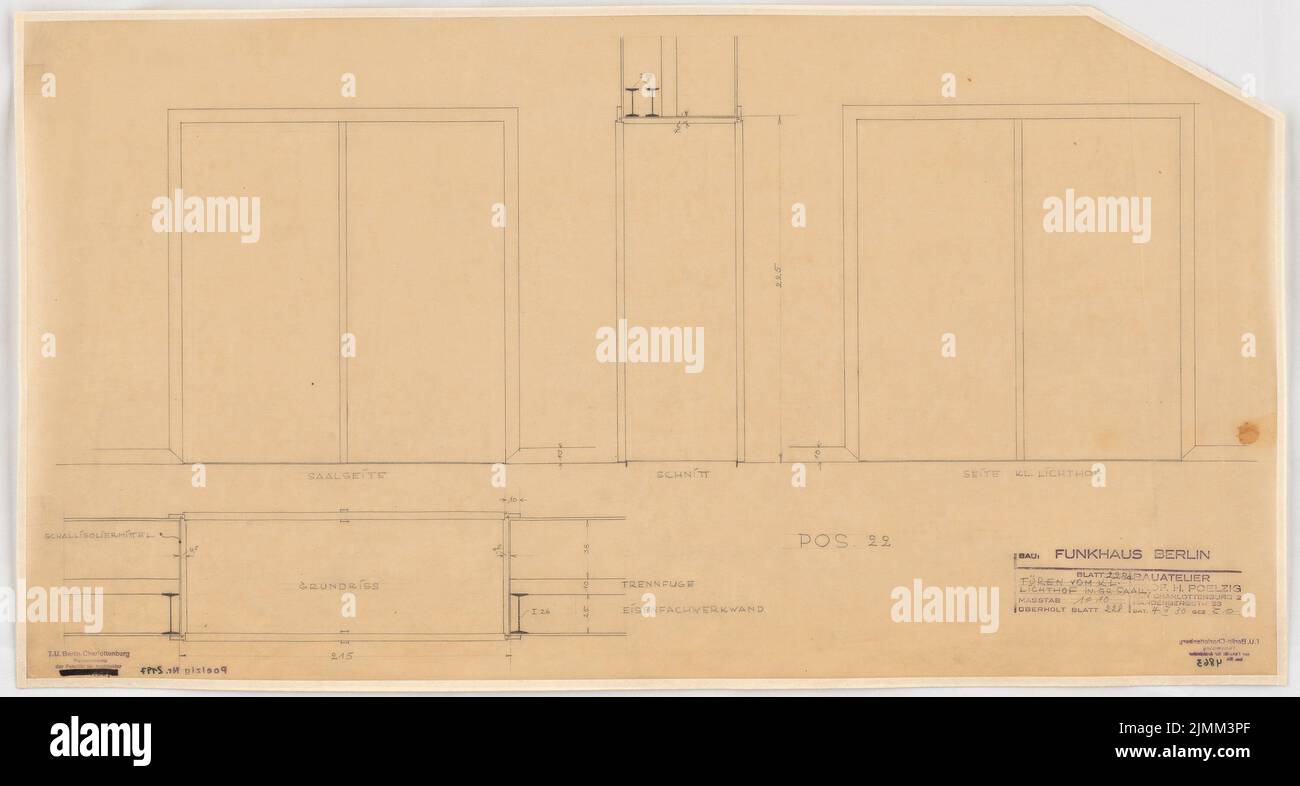 Poelzig Hans (1869-1936), House of Radio, Berlin (04.02.1930 ...
