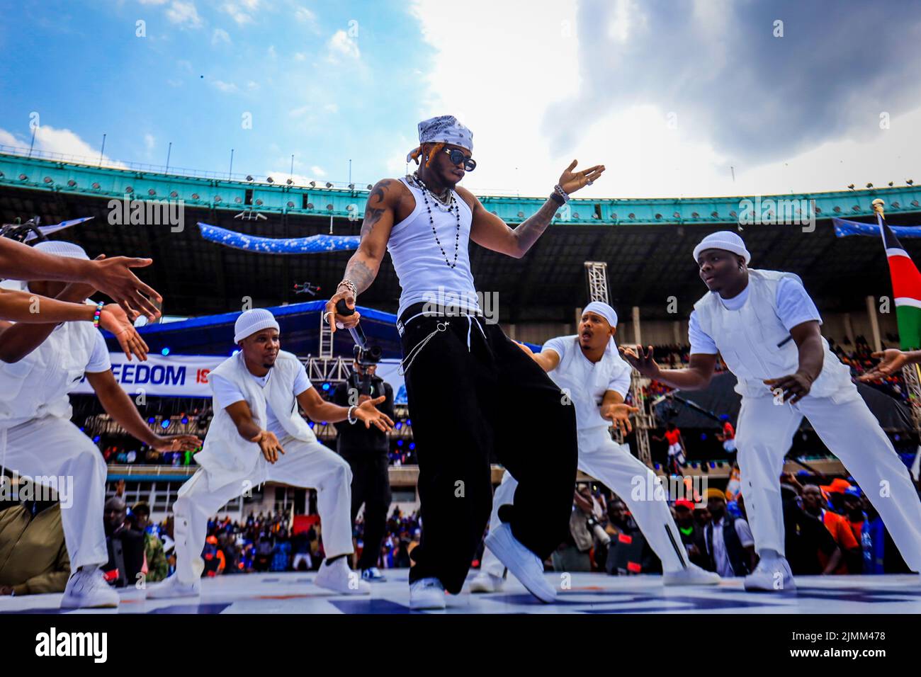 Nairobi, Kenya. 6th Aug, 2022. The Tanzanian bongo flava artist Diamond ...