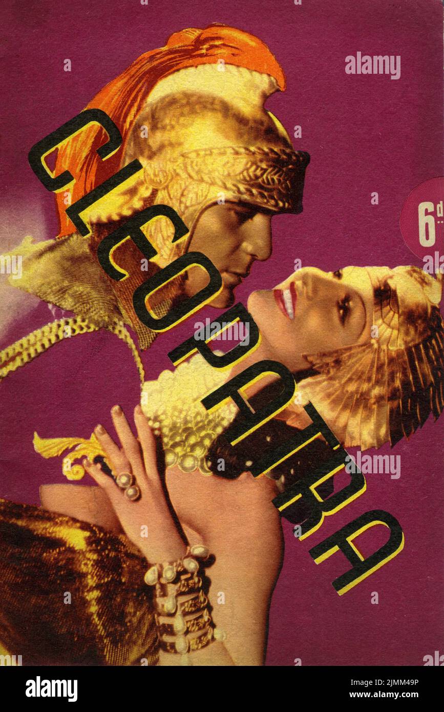 British Programme Cover for CLAUDETTE COLBERT and HENRY WILCOXON in ...