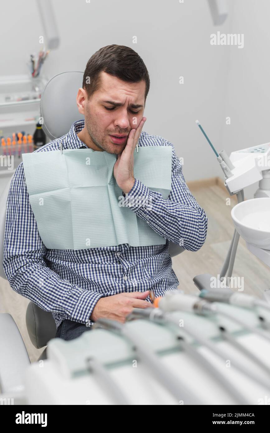 Dentist examination man hi-res stock photography and images - Alamy