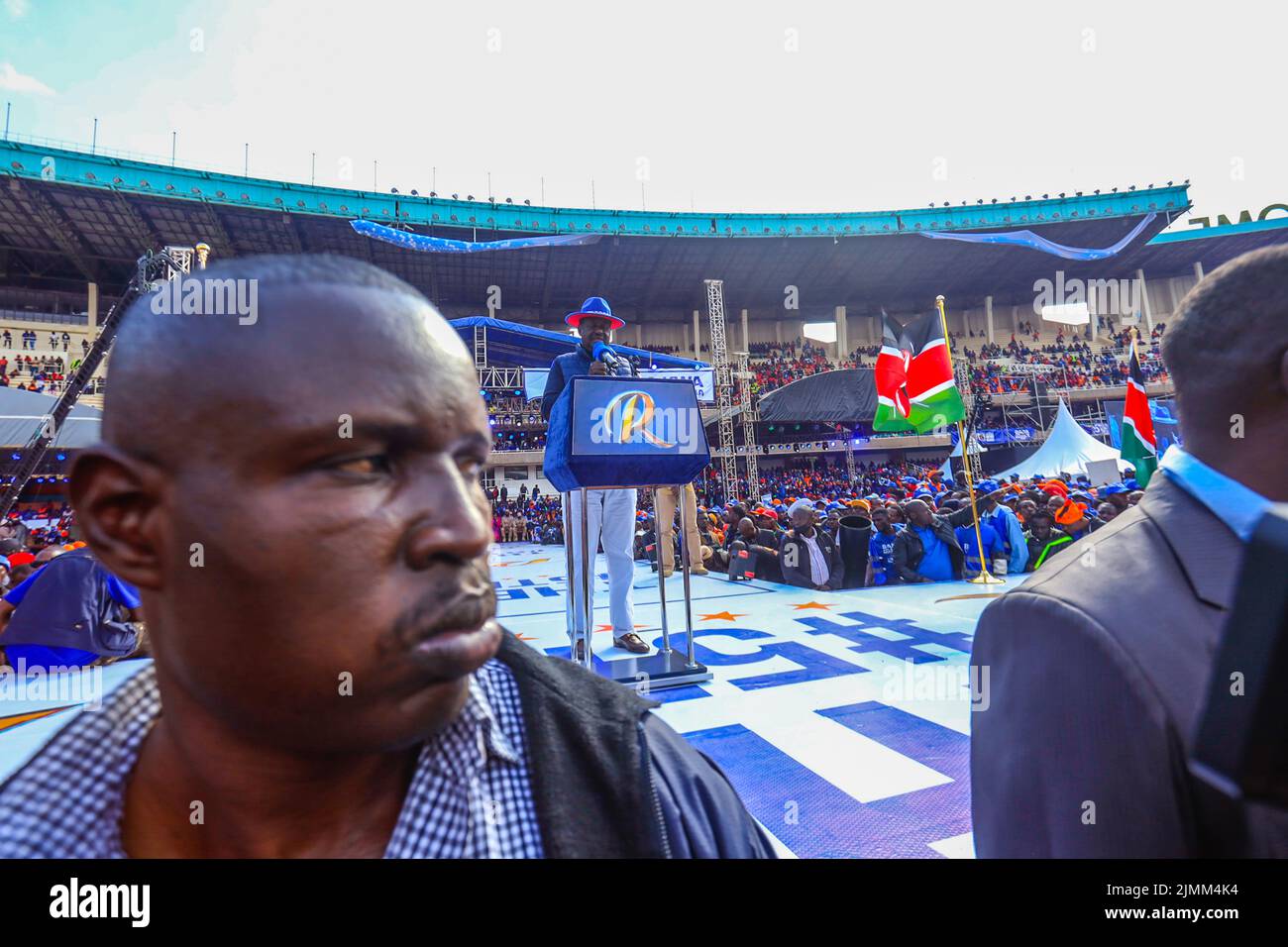 Nairobi, Kenya. 6th Aug, 2022. The Azimio la Umoja One Kenya presidential candidate raila Odinga ...