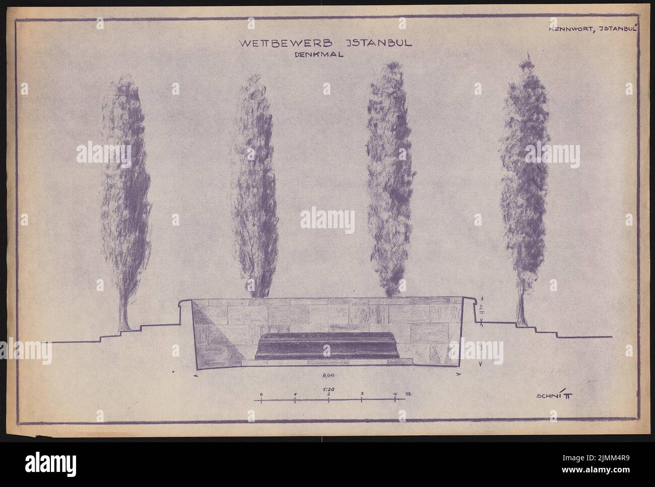 Poelzig Hans (1869-1936), Conservatory with Theater, Istanbul (1935 ...