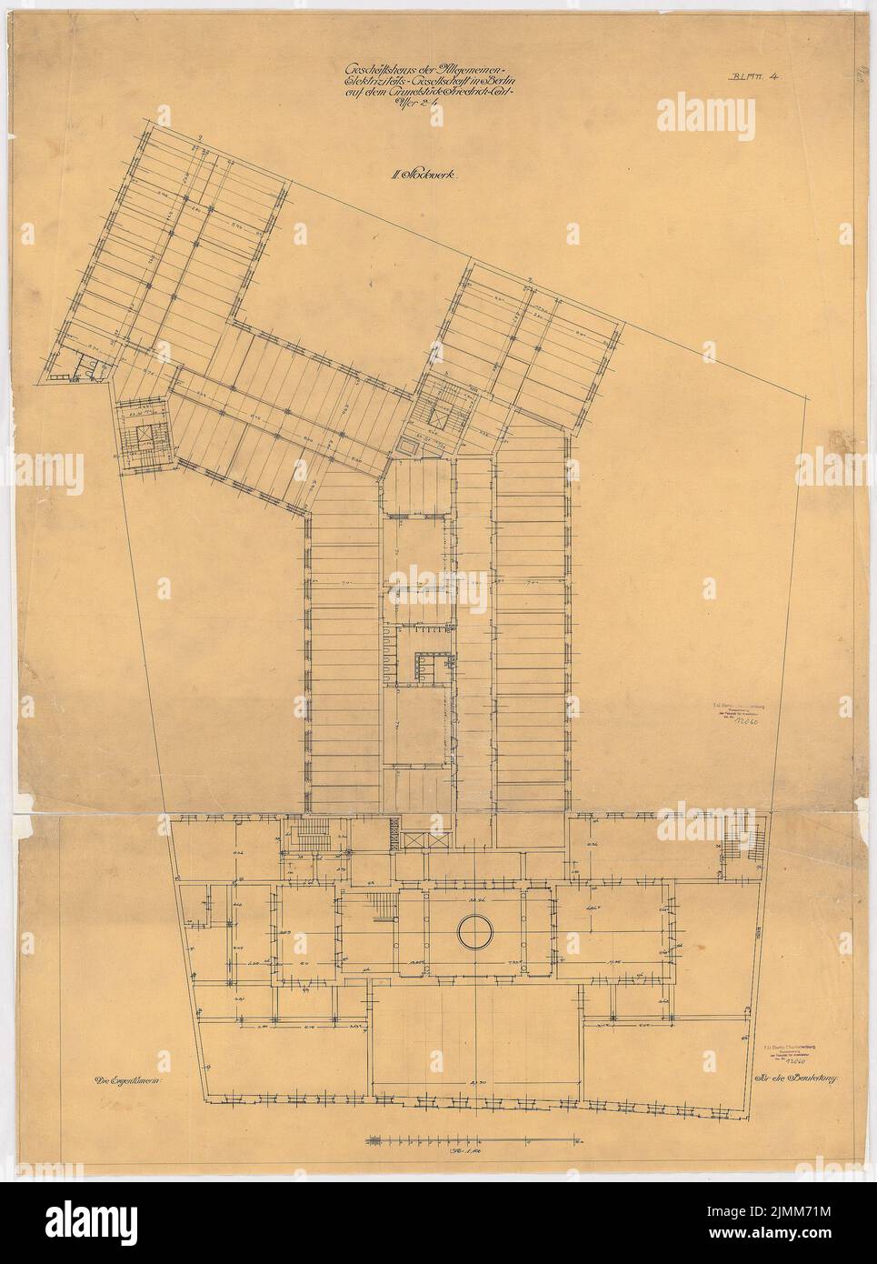 Messel Alfred (1853-1909), AEG main administration building, Berlin ...