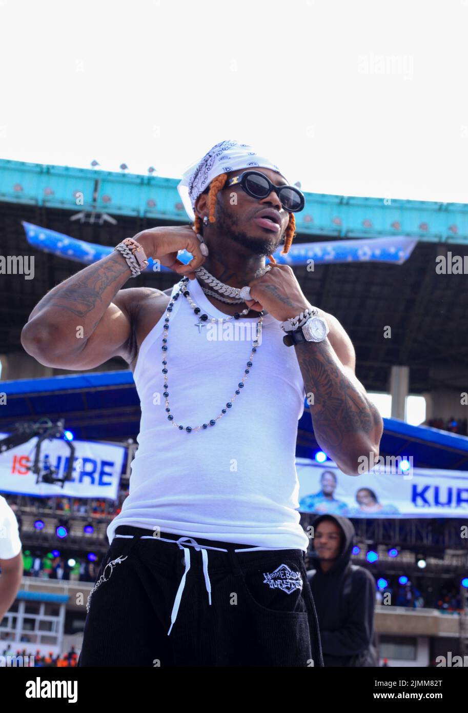 August 6, 2022, NAIROBI, KENYA: The Tanzanian bongo flava artist ...