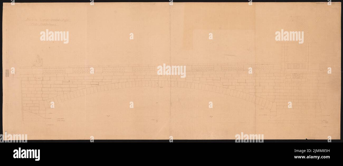 Messel Alfred (1853-1909), Brommy-Brücke, Berlin (1908): View of the ...