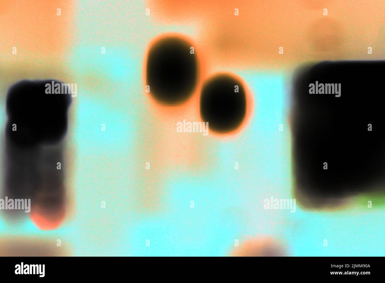 Blurry dreamy abstract view of the interior of a building in a bright ...