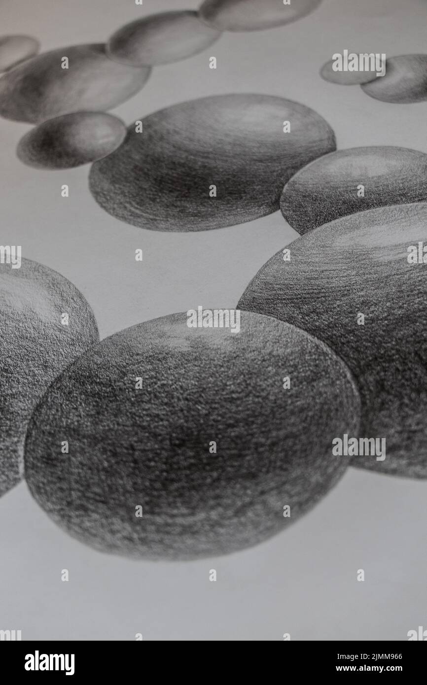 Graphite pencil strokes paper hi-res stock photography and images - Alamy