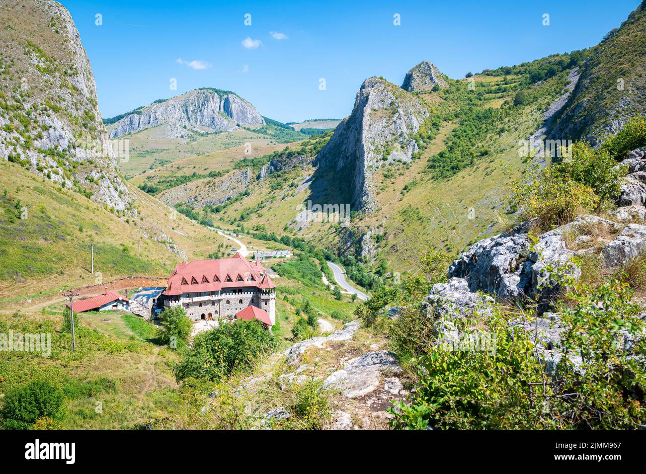 Stunning view of Vălişoara Gorge in eastern Trascau Mountains, Alba ...