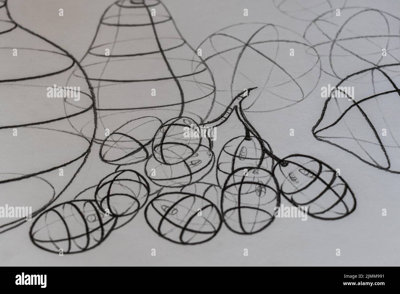 Drawing pencil perspective nature hi-res stock photography and images ...