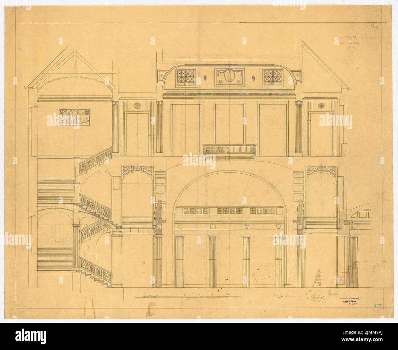 Messel Alfred (1853-1909), administrative building of the AEG ...
