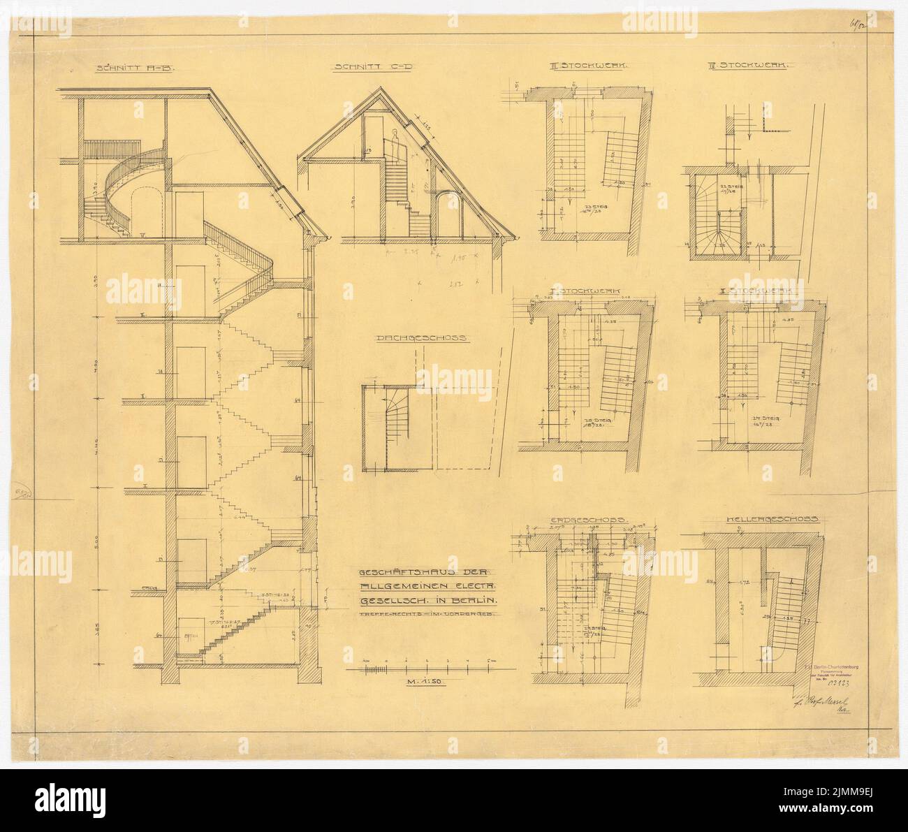 Messel Alfred (1853-1909), administration building of the AEG ...