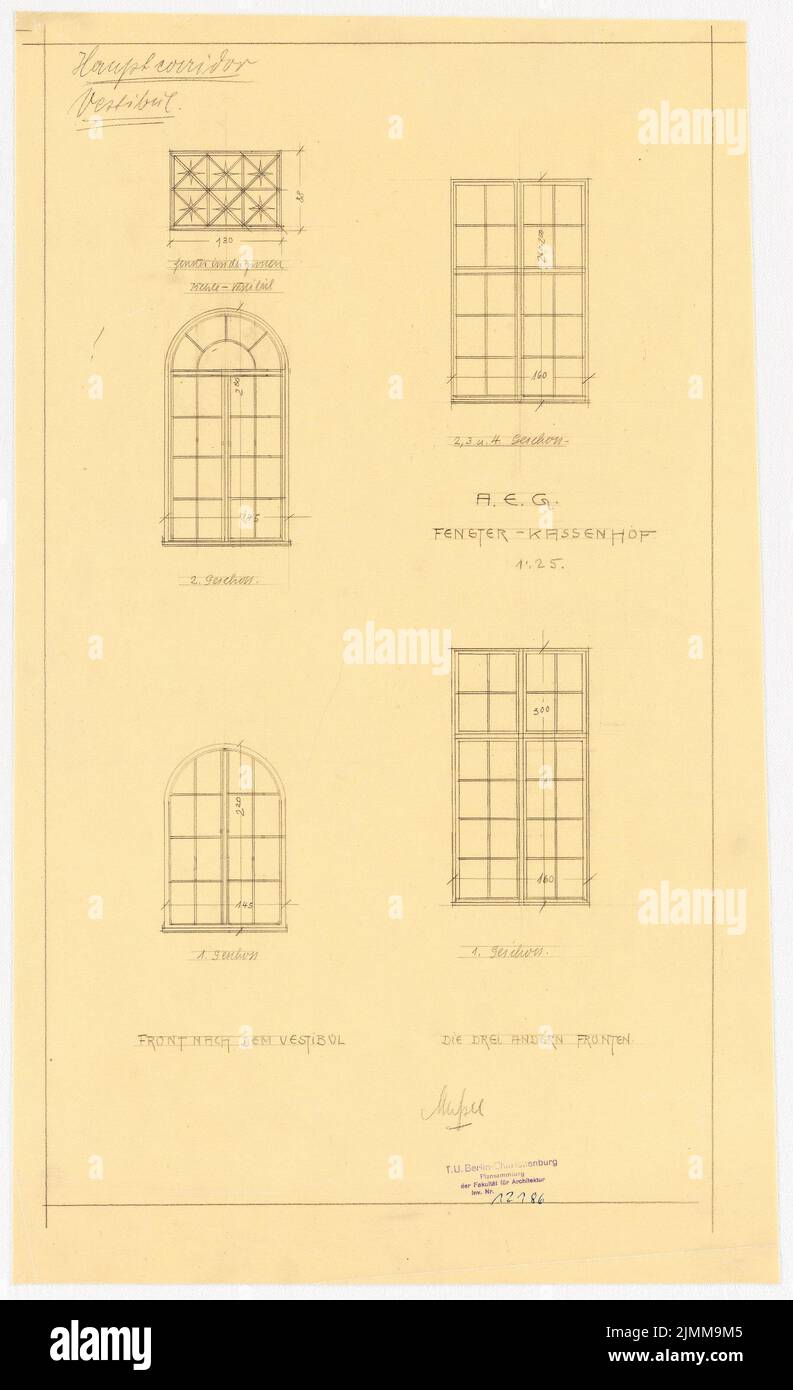 Messel Alfred (1853-1909), administration building of the AEG (General ...