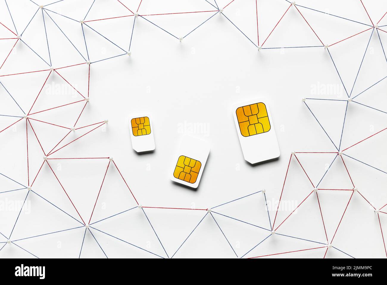 Top view sim cards Stock Photo - Alamy