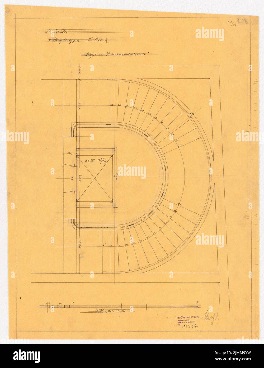 Messel Alfred (1853-1909), National Bank commercial building, Berlin ...