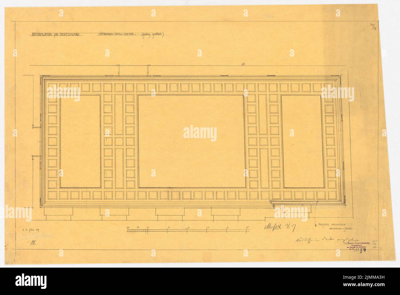 Messel Alfred (1853-1909), National Bank commercial building, Berlin ...