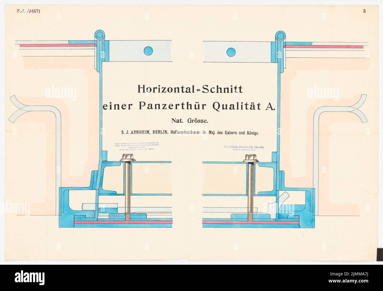 Messel Alfred (1853-1909), National Bank commercial building, Berlin ...
