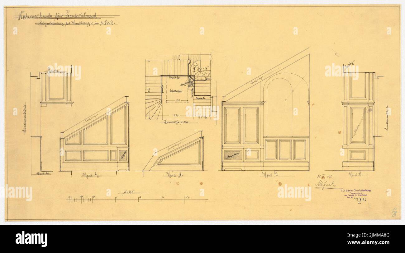 Messel Alfred (1853-1909), National Bank commercial building, Berlin ...