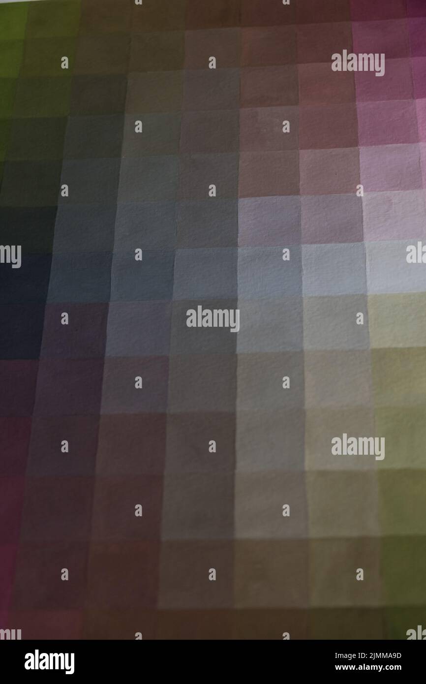 Gradient color change composition with acrylic paint Stock Photo - Alamy