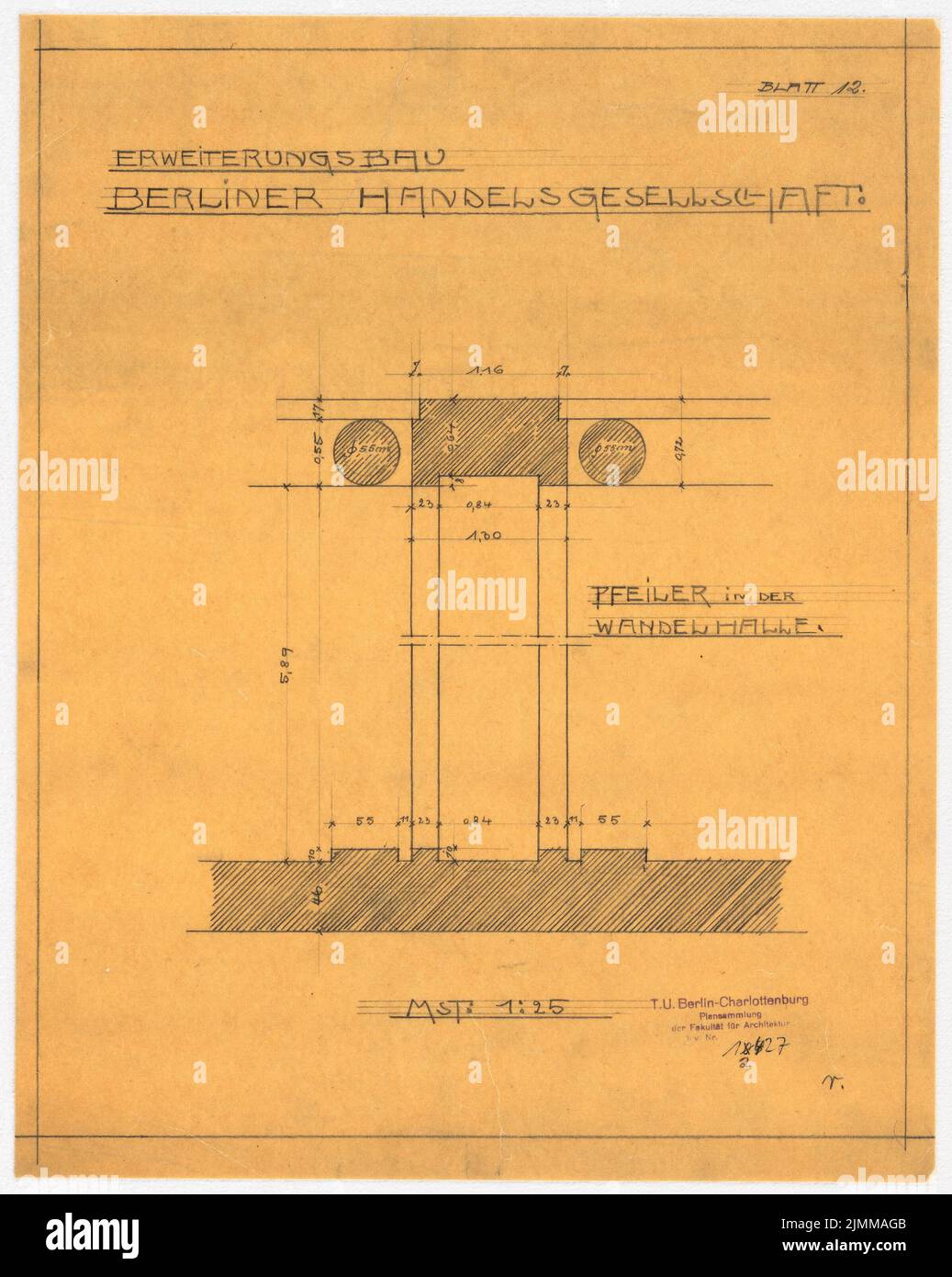 Messel Alfred (1853-1909), commercial building of the Berlin ...