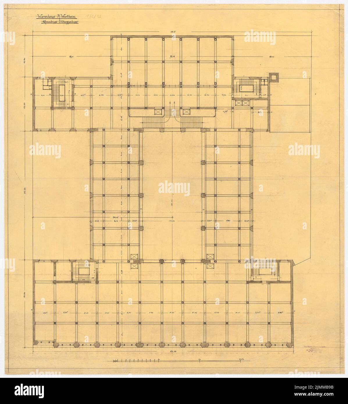 Messel Alfred (1853-1909), Wertheim, Leipziger Straße, Berlin. 1st ...