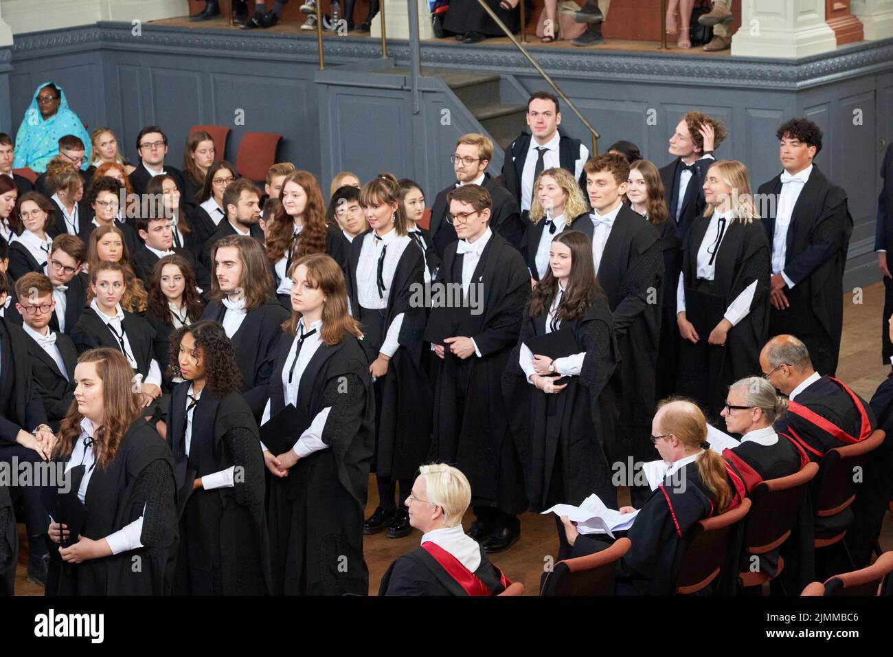 Oxford University graduation ceremony in the Sheldonian Theatre, August 2022 Stock Photo - Alamy