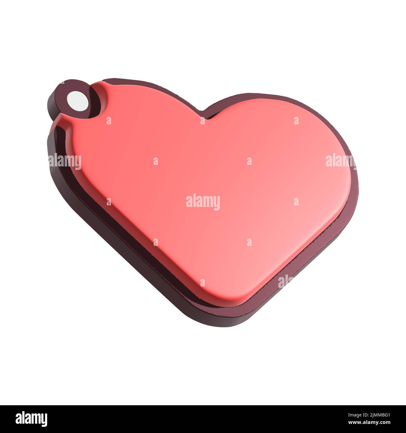 Heart activity 3d illustration. Cartoon heart symbol isolated on white ...