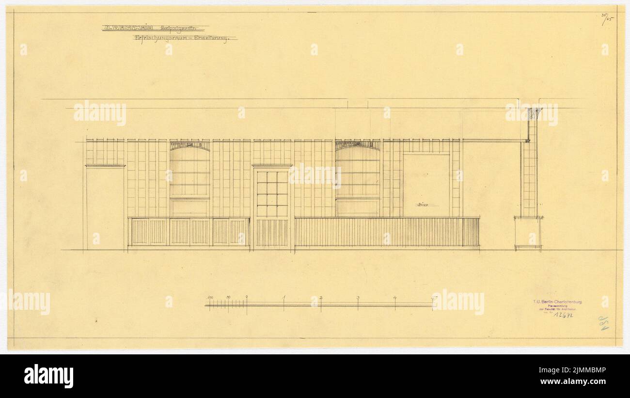 Messel Alfred (1853-1909), Wertheim, Leipziger Straße, Berlin. 2 ...