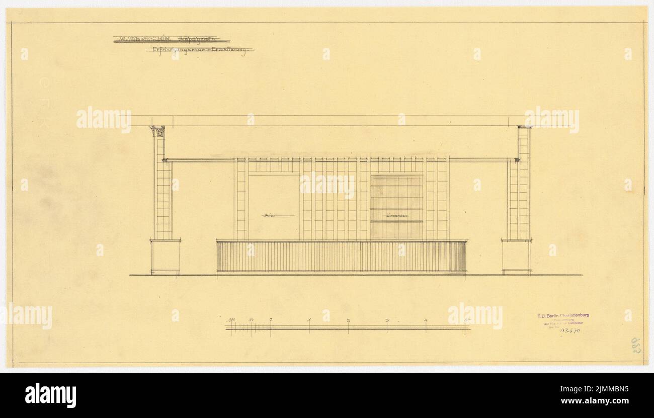 Messel Alfred (1853-1909), Wertheim, Leipziger Straße, Berlin. 2 ...