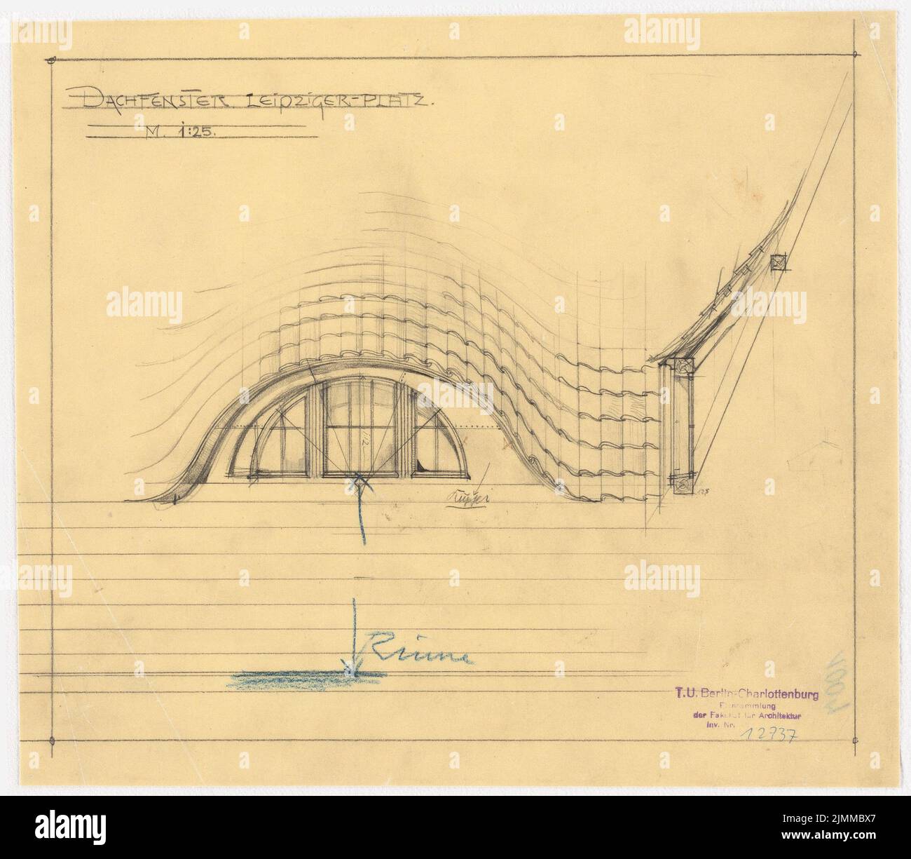 Messel Alfred (1853-1909), Wertheim, Leipziger Straße, Berlin. 3 ...