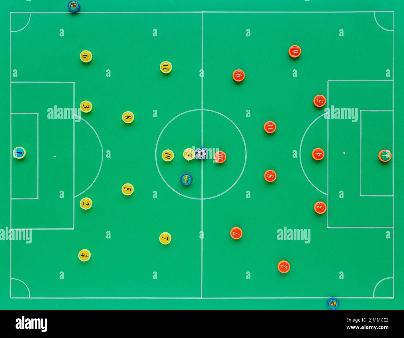 Football background with tactics concept Stock Photo - Alamy