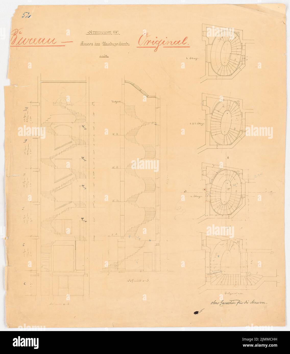 Messel Alfred (1853-1909), floor residential and commercial building ...