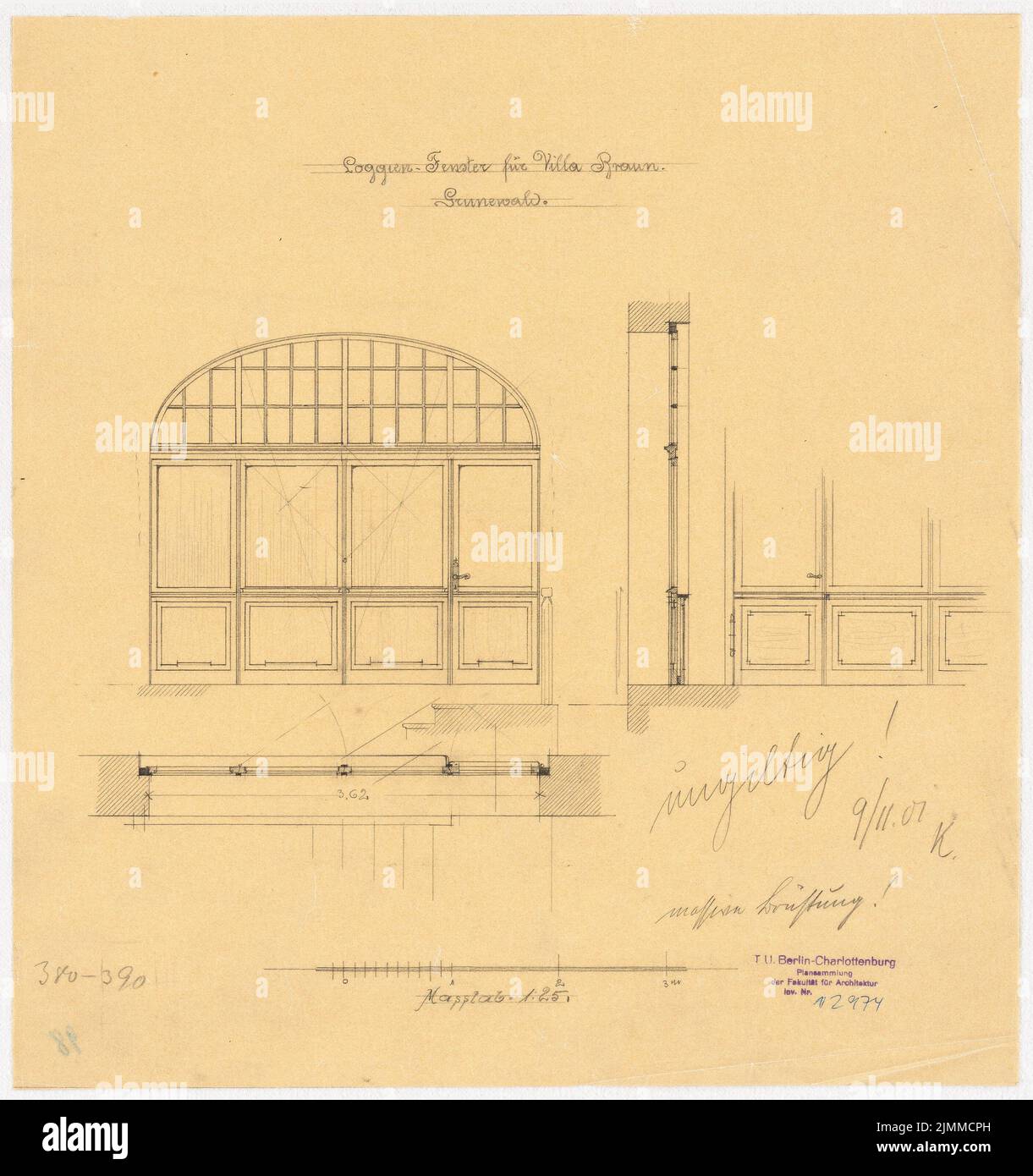 Messel Alfred (1853-1909), Villa Dr. Braun, Berlin-Grunewald (1898 ...
