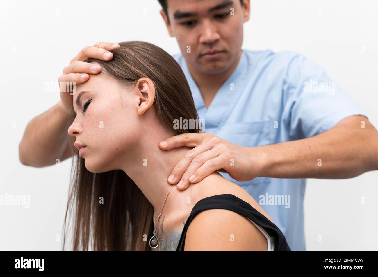 Women neck massage spa hi-res stock photography and images - Alamy