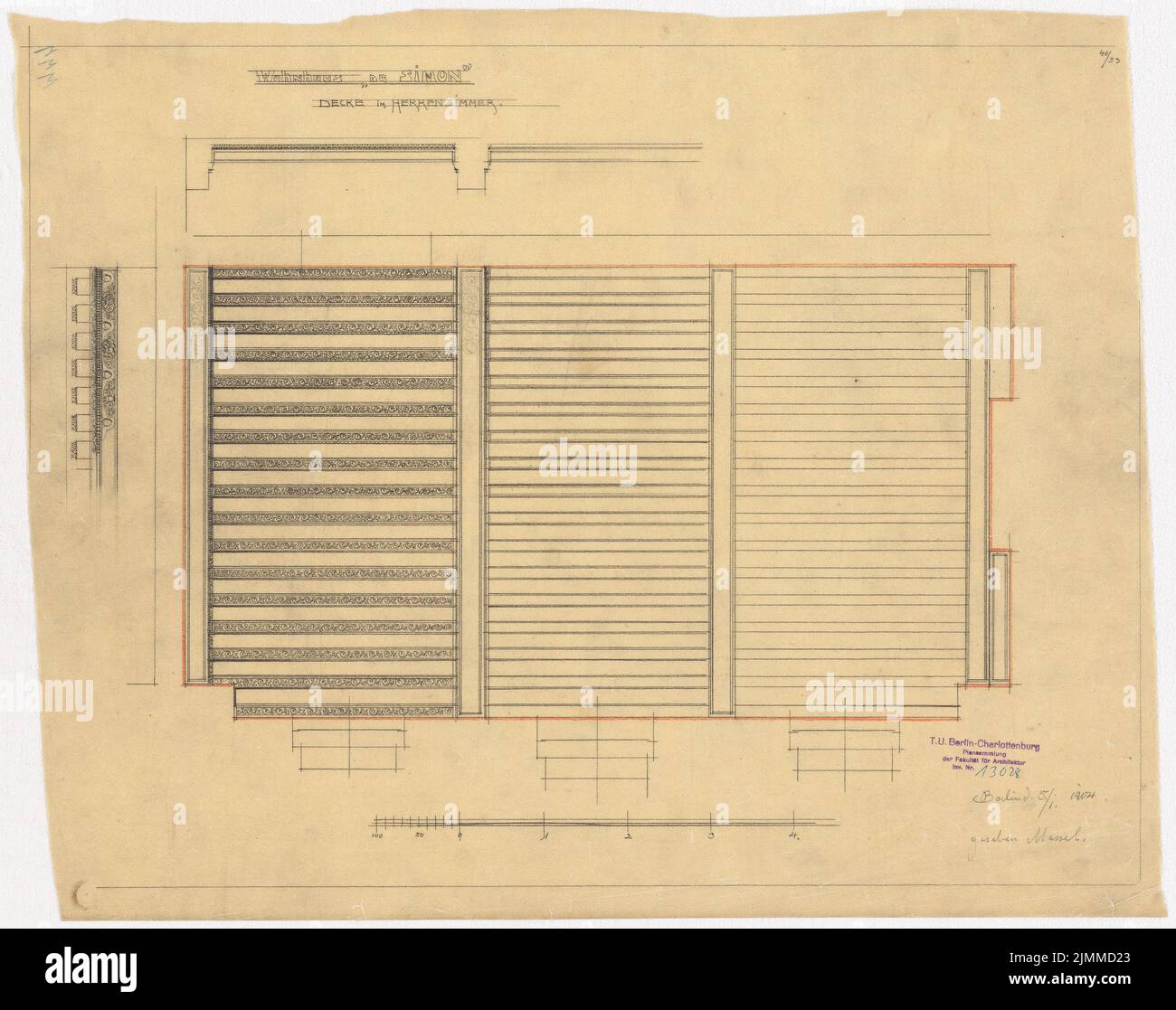 Messel Alfred (1853-1909), residential building Dr. E. Simon, Berlin ...