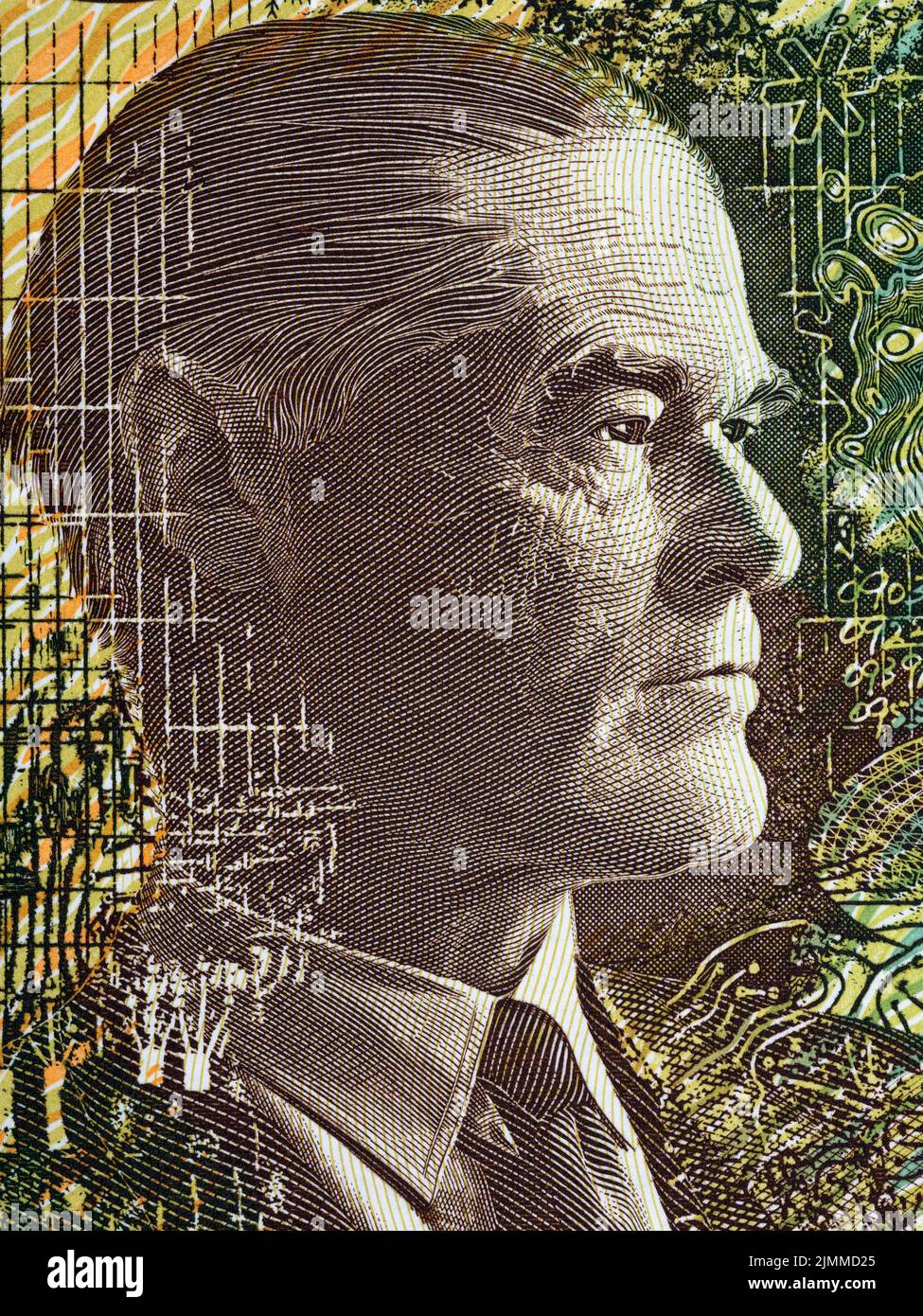 Ian Clunies Ross portrait from Australian money - Dollar Stock Photo ...