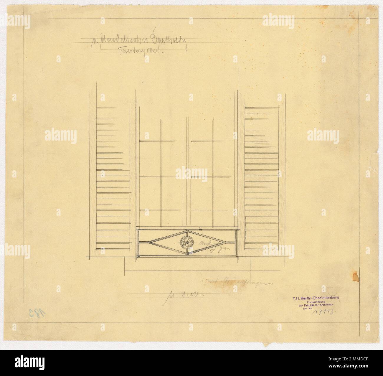 Messel Alfred (1853-1909), Gutshaus Mendelsohn-Bartholdy in Börnicke ...