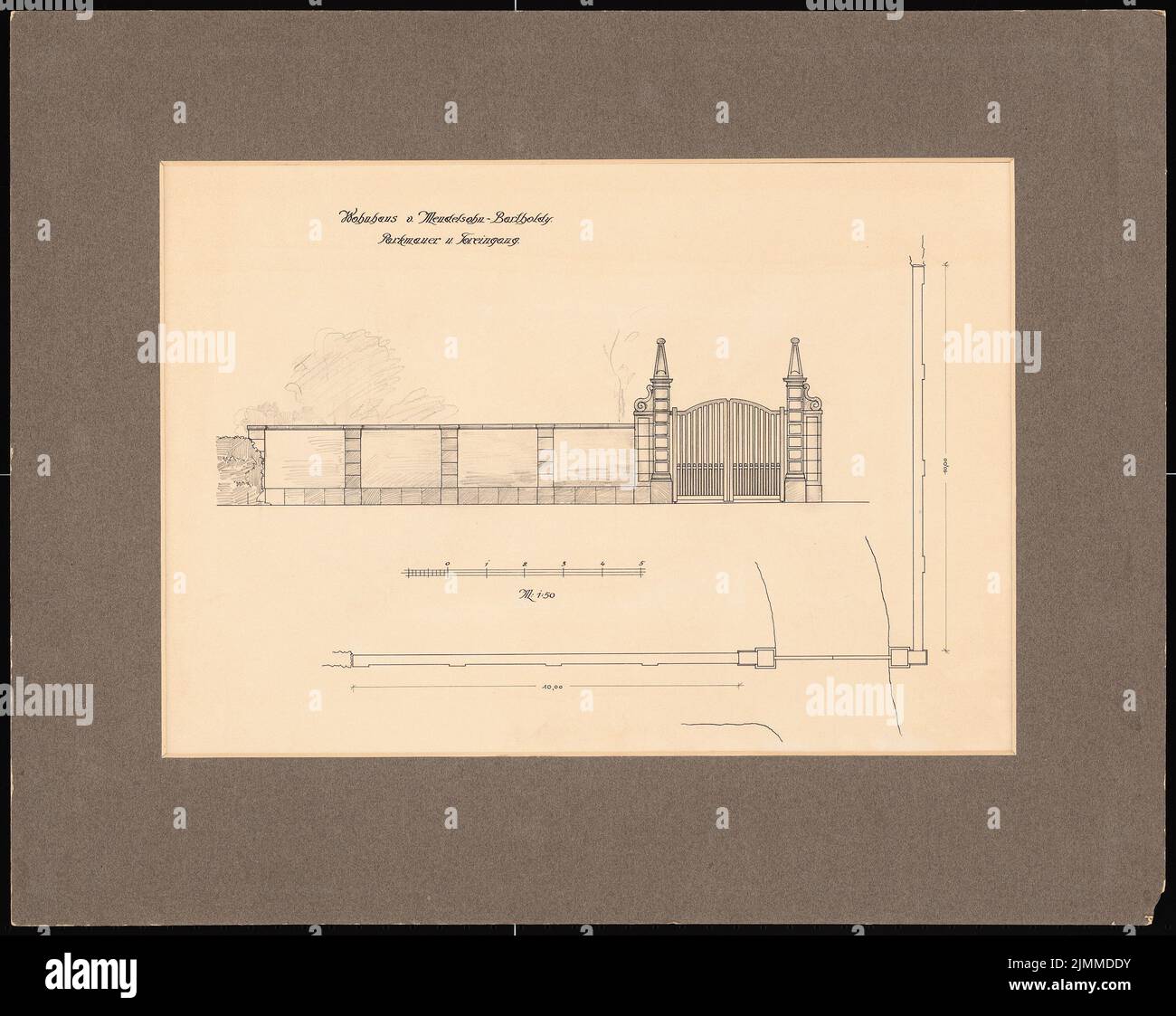 Messel Alfred (1853-1909), Gutshaus Mendelsohn-Bartholdy in Börnicke ...