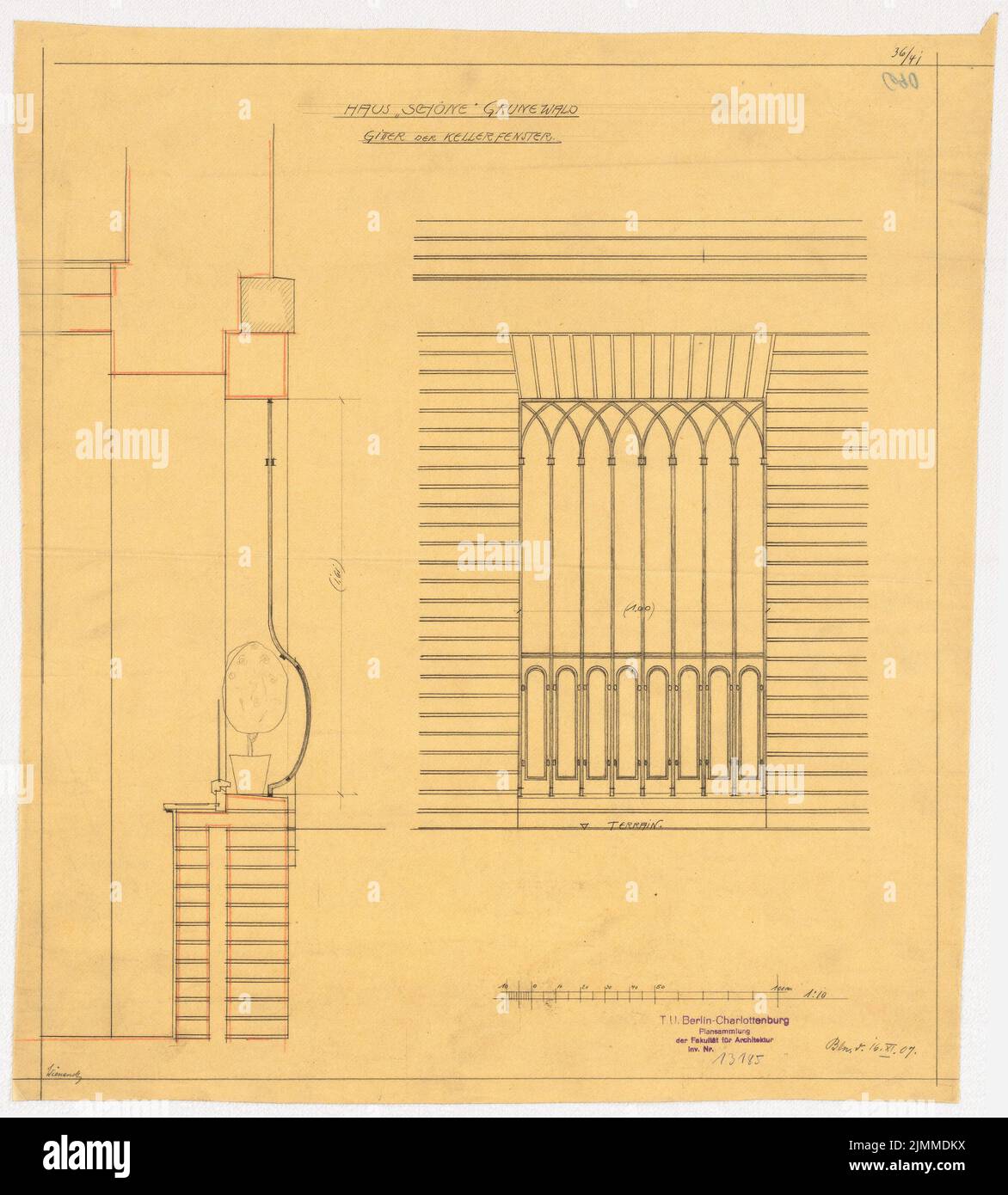 Messel Alfred (1853-1909), Villa Dr. Richard Schöne, Berlin-Grunewald ...