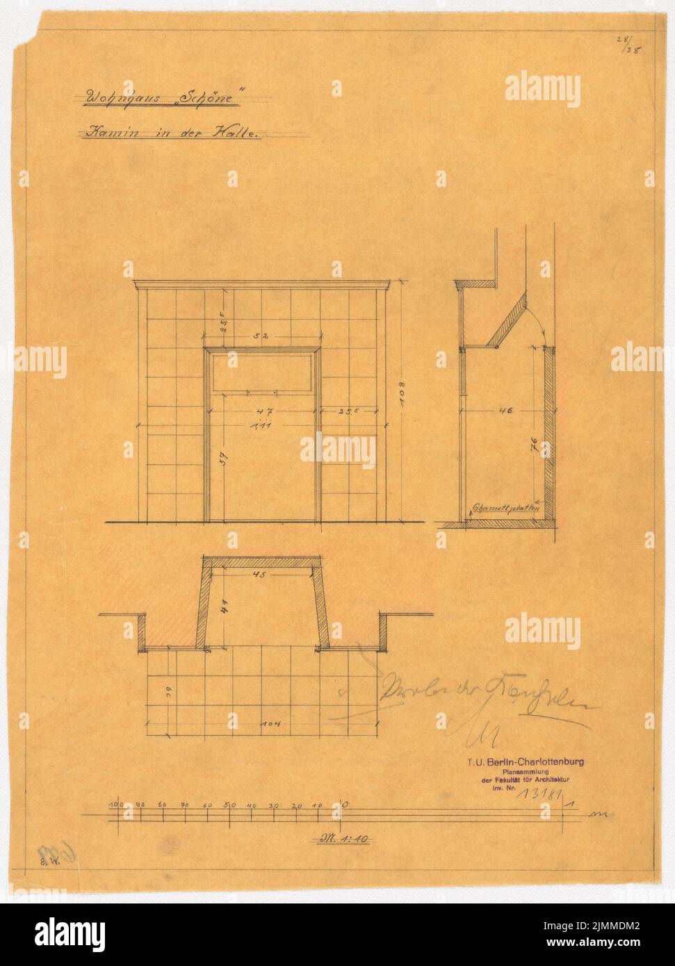 Messel Alfred (1853-1909), Villa Dr. Richard Schöne, Berlin-Grunewald ...