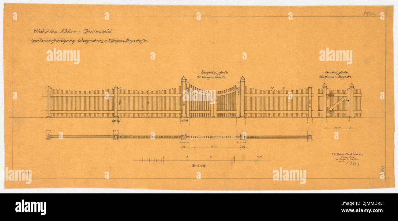 Messel Alfred (1853-1909), Villa Dr. Richard Schöne, Berlin-Grunewald ...